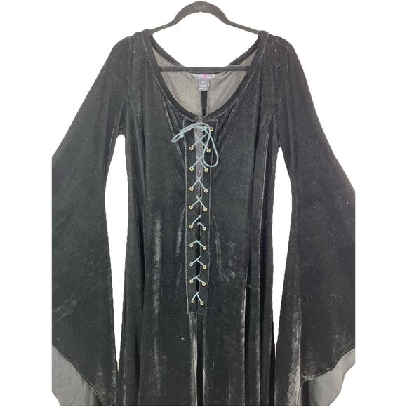Dresses | Vintage Pyramid Collection Witchy Corset Wide Sleeve Goth ...